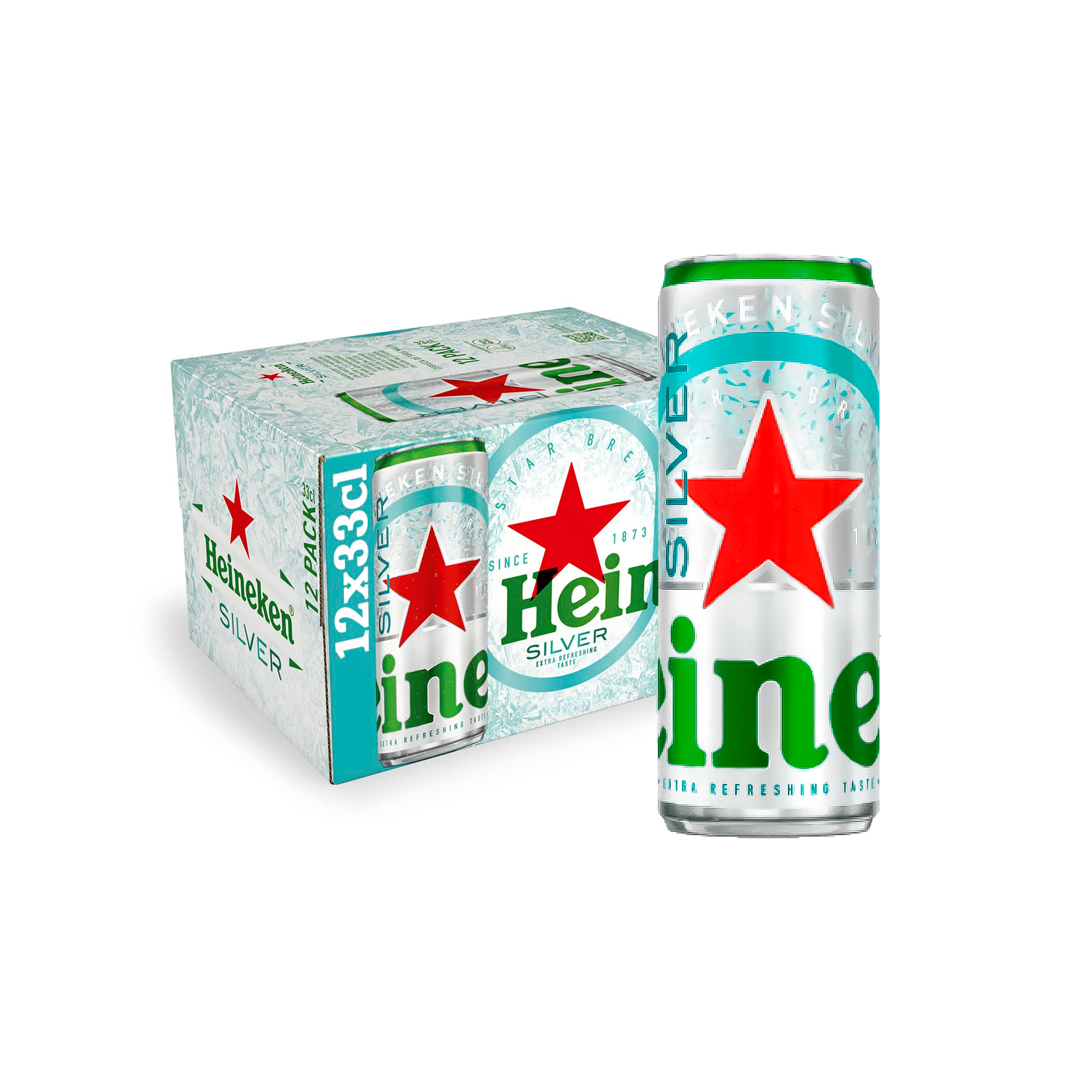 CERVEZA HEINEKEN SILVER LATA PACK C/12 269ML