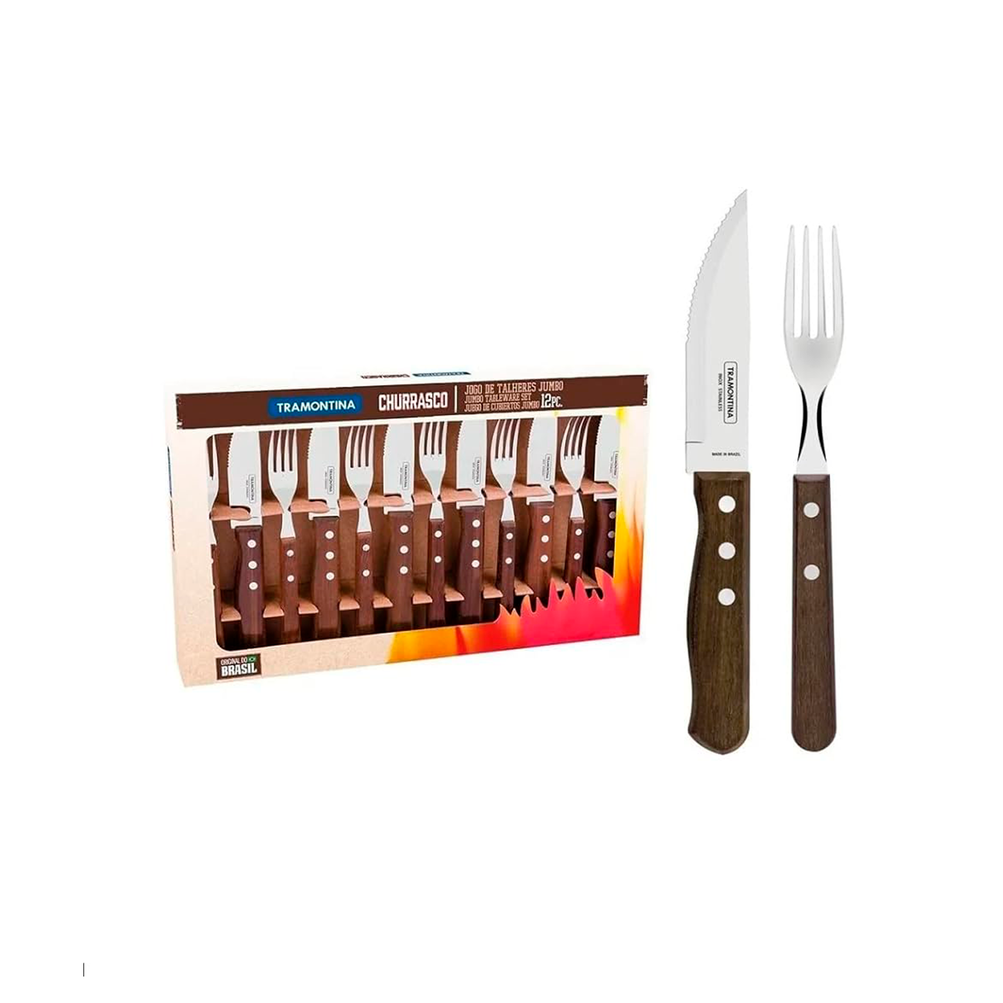 TRAMON KIT CHURRASCO 12PZS 22299/059